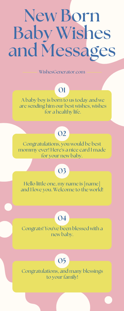 65 New Born Baby Wishes and Messages